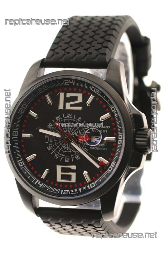 Chopard 1000 Miglia GT XL GMT Japanese Replica PVD Watch From Chopard